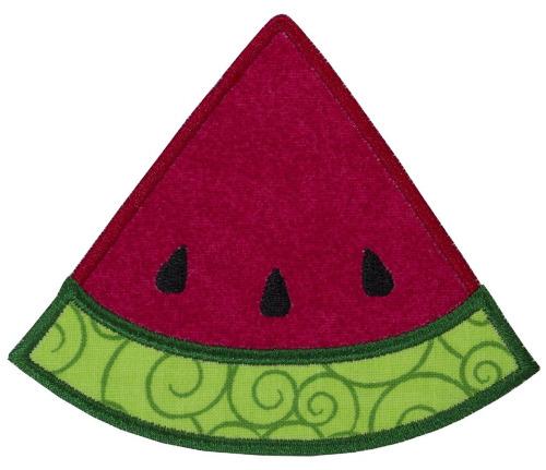 Watermelon Sew or Iron on Patch | Sew Lucky Embroidery